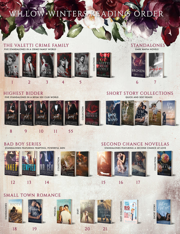 Willow Winters Printable Reading Order & Trigger Warnings – Willow ...