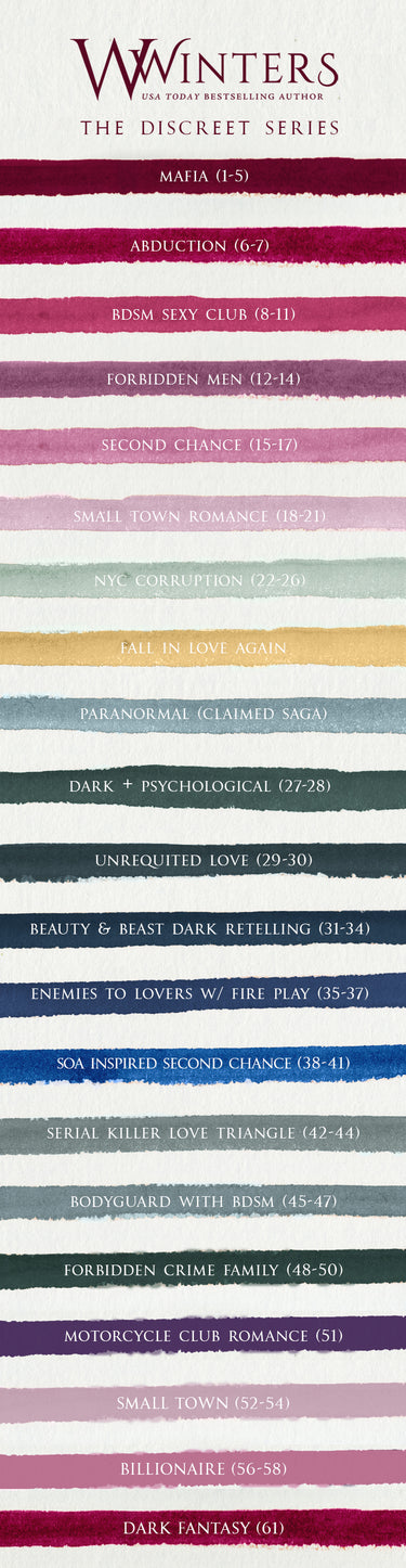 Discreet Series Signed Paperbacks – Willow Winters Publishing LLC